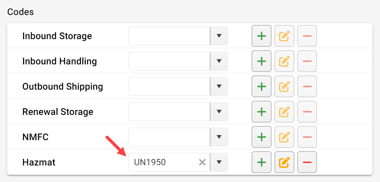 Adding a Hazmat Code – Da Vinci Unified