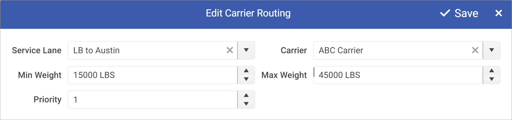 Carrier Routing – Da Vinci Unified