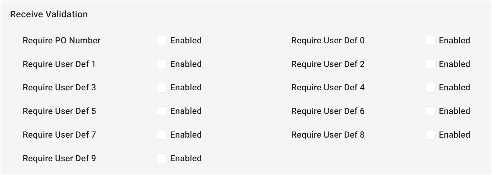 Receiving (Accounts) – Da Vinci Unified