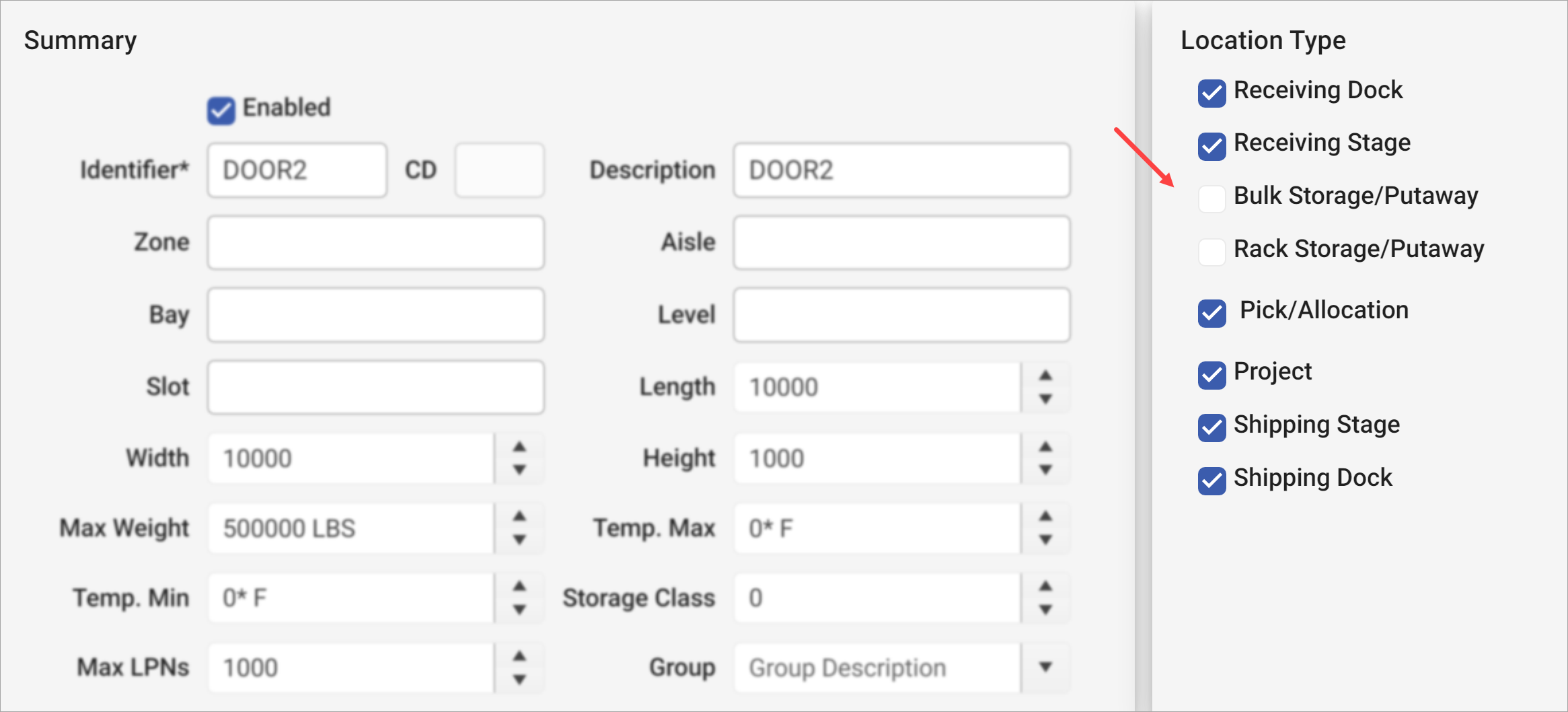 Putaway Requirements – Da Vinci Unified