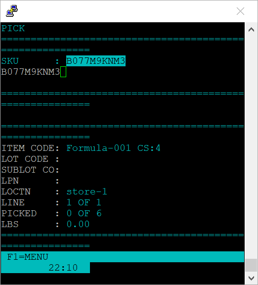 Enable Variable Lot Codes (Example) – Da Vinci Unified