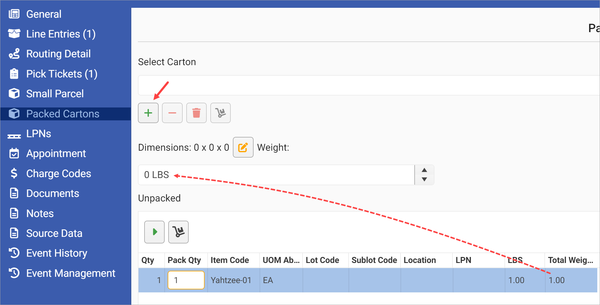 Ship a Packed Order (Packed Cartons) – Da Vinci Unified