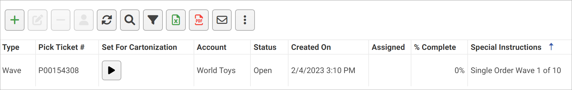 Wave Pick Tickets Overview – Da Vinci Unified