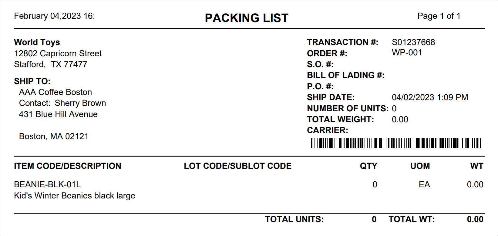 Wave Pick Tickets Overview – Da Vinci Unified
