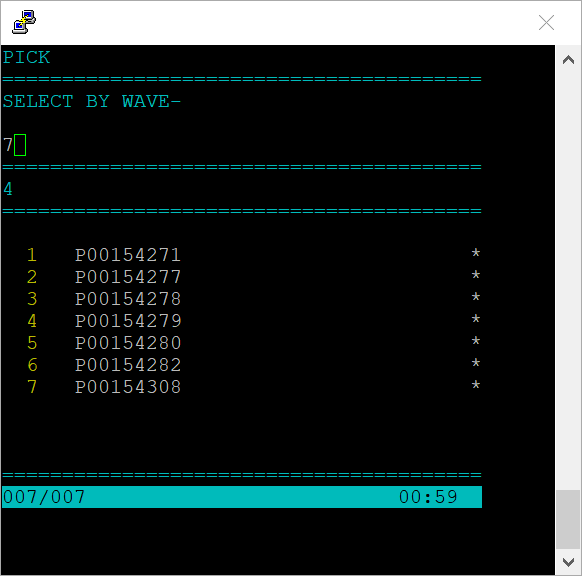 Pick a Wave Ticket (Barcode) – Da Vinci Unified