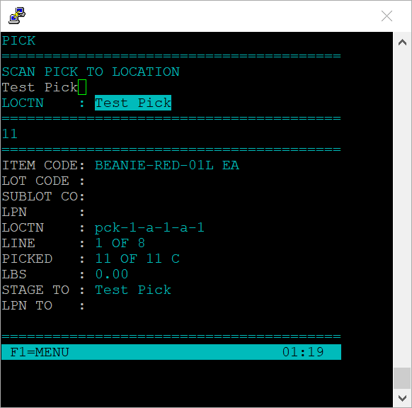 Pick a Wave Ticket (Barcode) – Da Vinci Unified