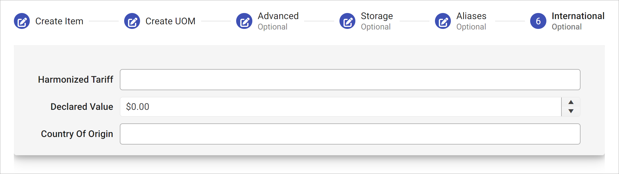 Create an Item – Da Vinci Unified