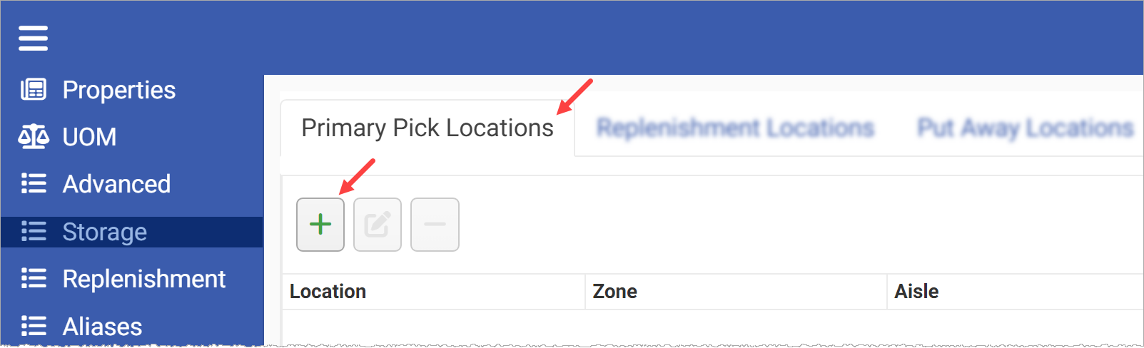 Primary Pick Location – Da Vinci Unified