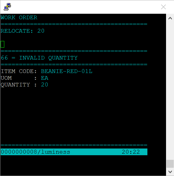 Managing a Replenishment Work Order – Da Vinci Unified
