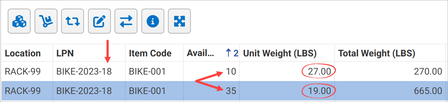 Edit Inventory Detail – Da Vinci Unified