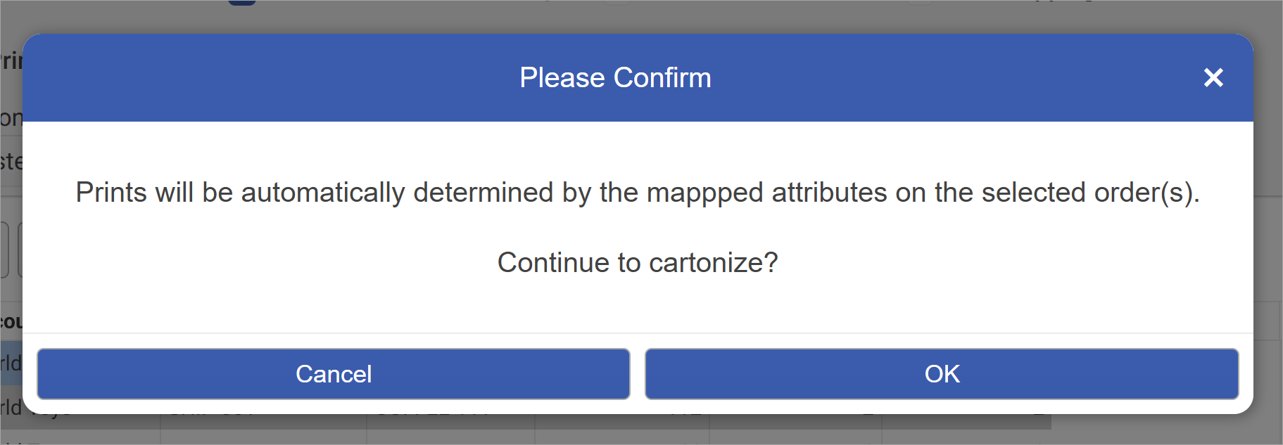 Cartonize a Shipping Order – Da Vinci Unified