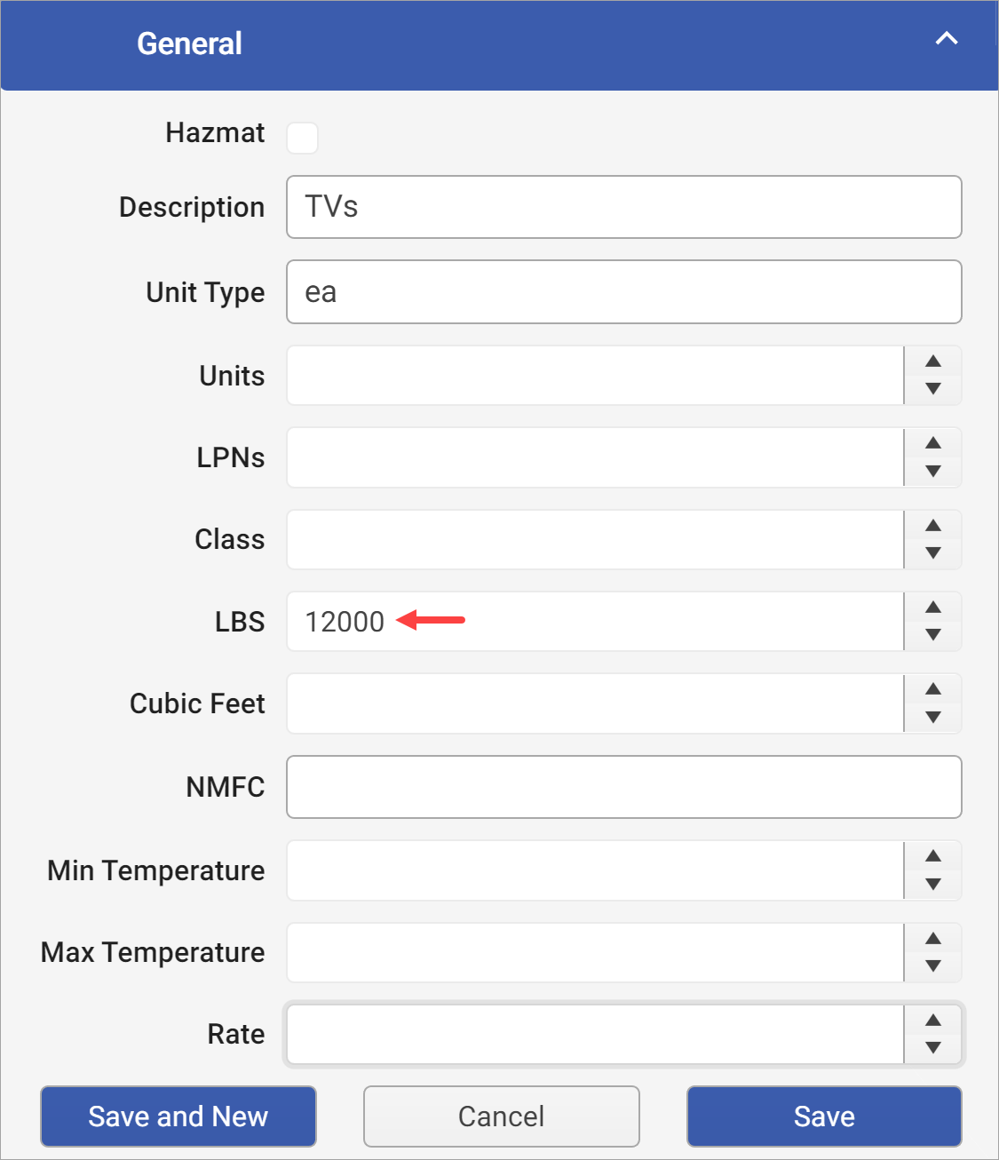 Create a CWT Rate Tariff – Da Vinci Unified