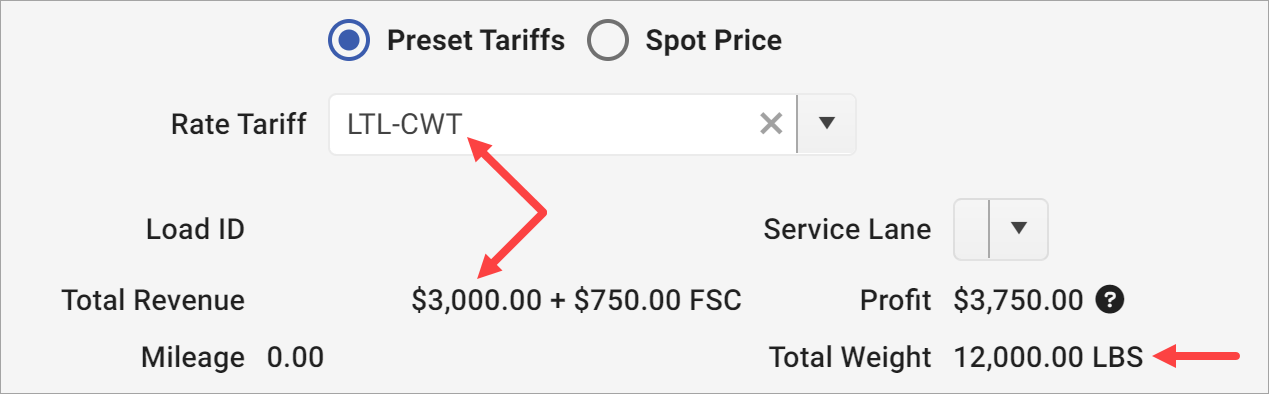 Create a CWT Rate Tariff – Da Vinci Unified