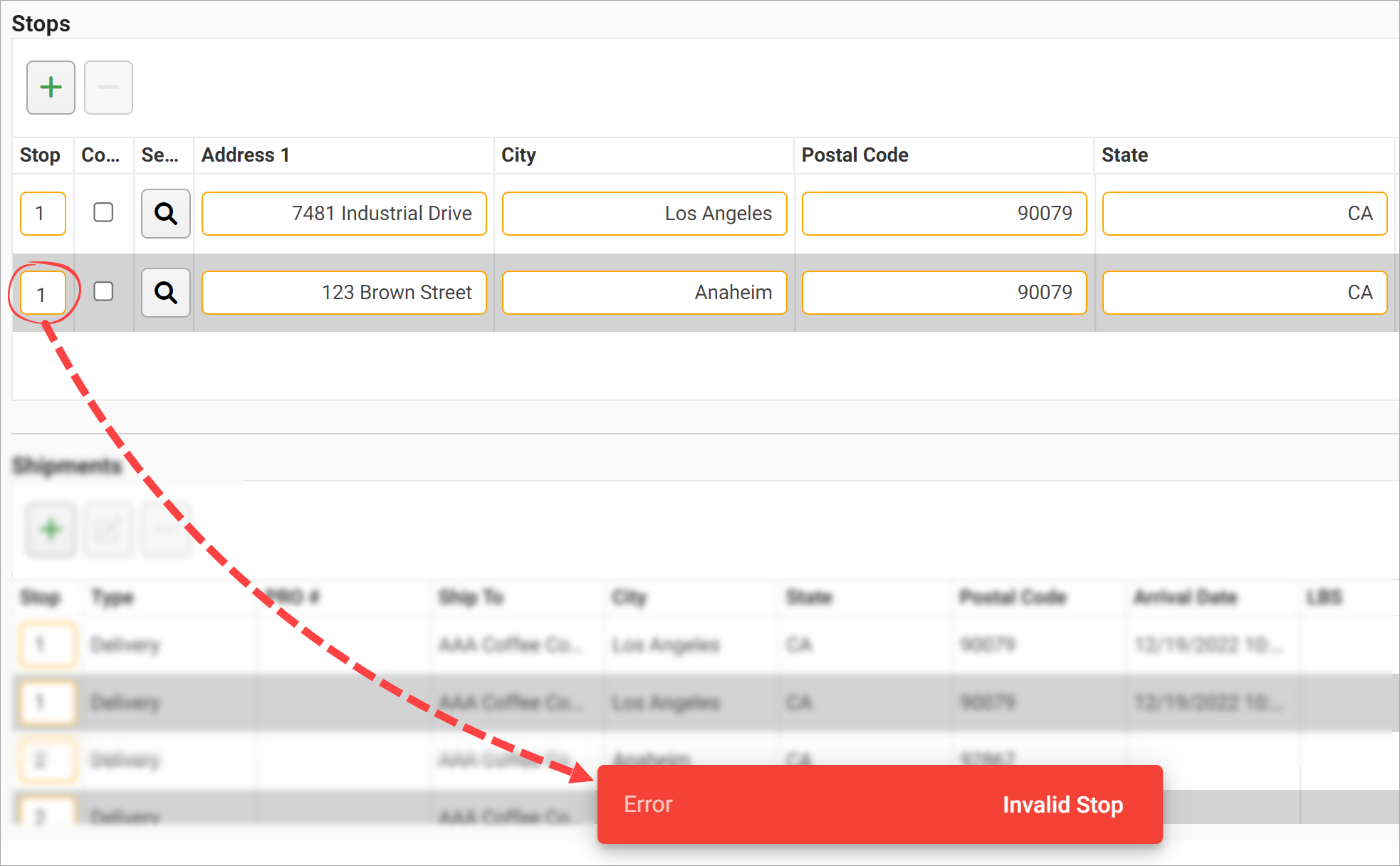 Configure a Multi-Stop Load – Da Vinci Unified