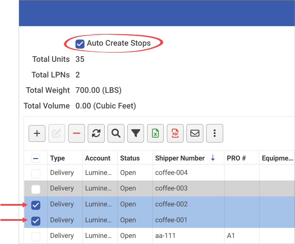 Configure a Multi-Stop Load – Da Vinci Unified