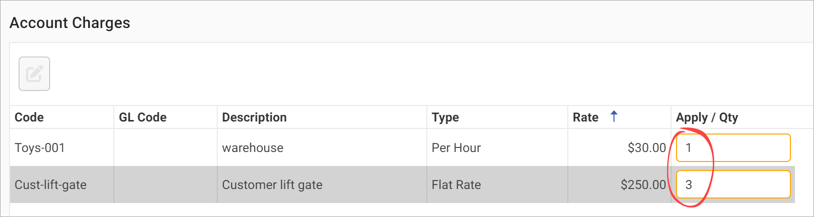 Assign TMS Account Charge Codes – Da Vinci Unified