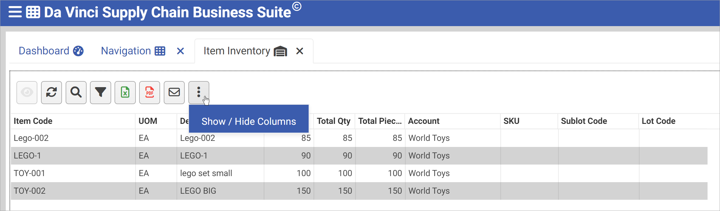 How to Customize Table Layout – Da Vinci Unified